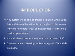 4 g wireless technology | PPT