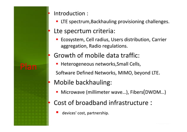 LTE Spectrum | PPT