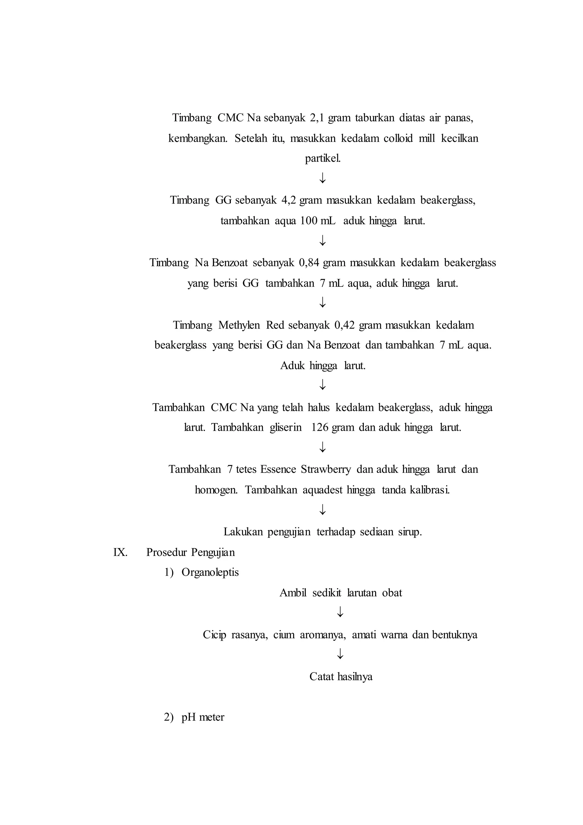 Laporan resmi syrup gg | DOCX