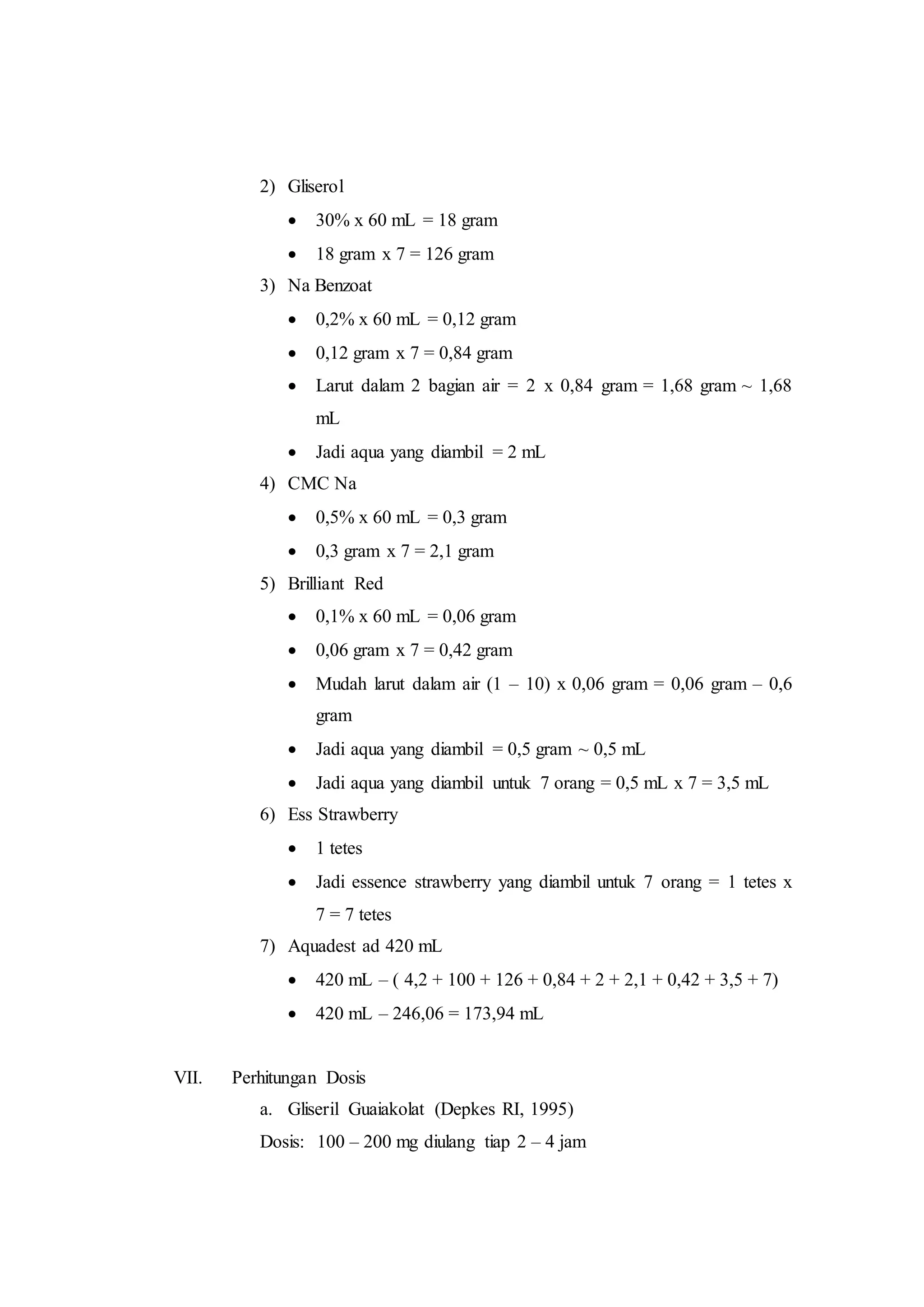 Laporan resmi syrup gg | DOCX