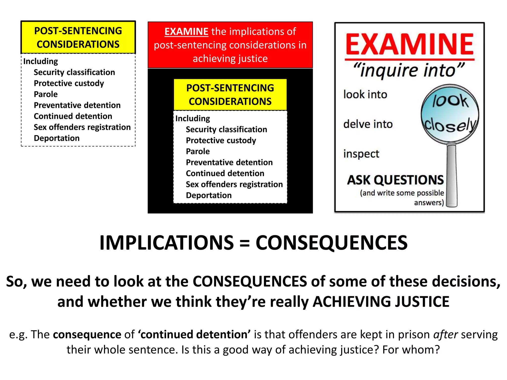 Post Sentencing Considerations | PPTX
