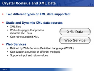 crystal xcelsius and web services by dashboardcafe.com