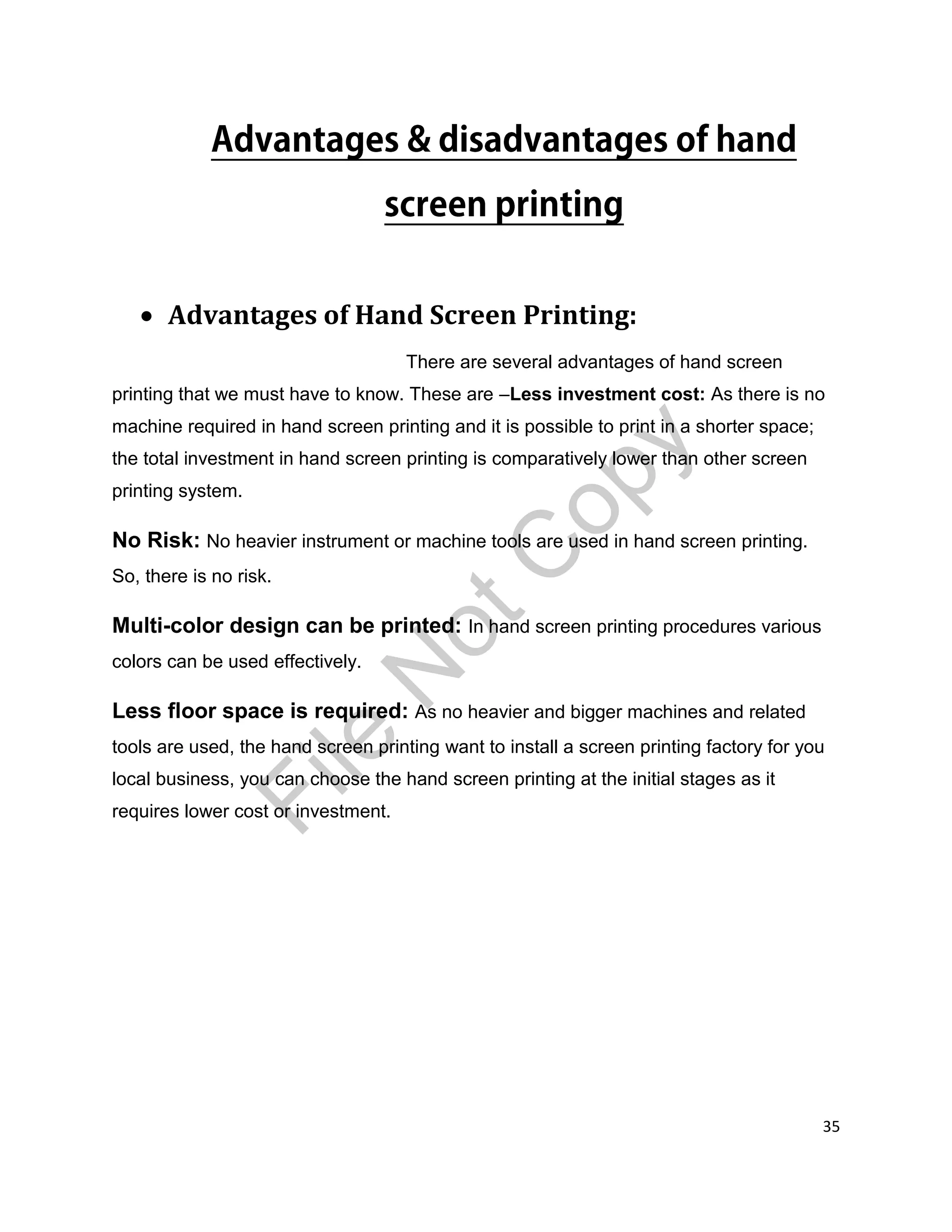 hand screen printing | PDF