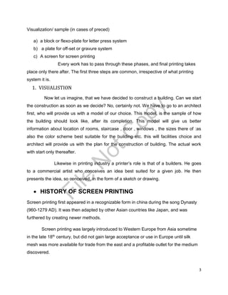 hand screen printing | PDF