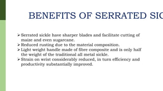 Modern Harvesting tools for smallscale farmers and SHG's | PPTX