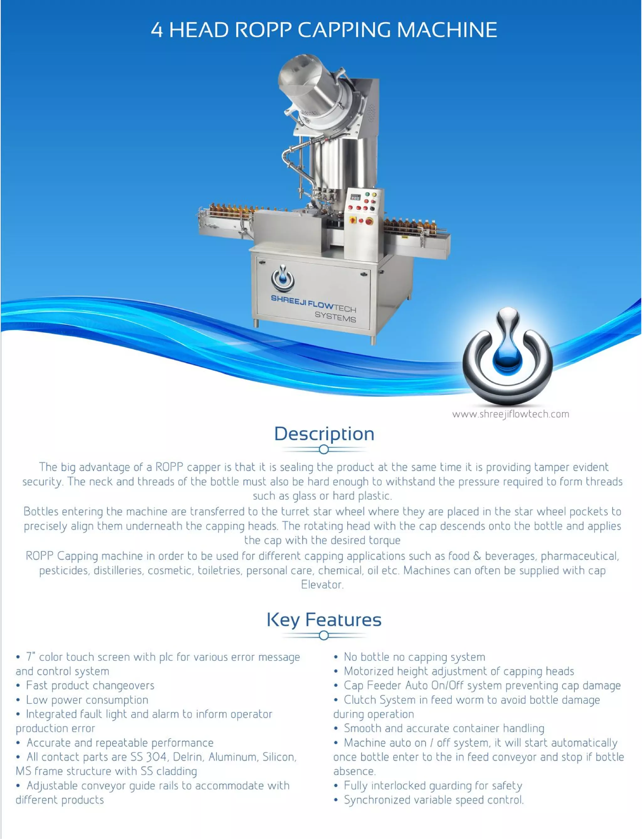 4 head ropp capping machine | PDF