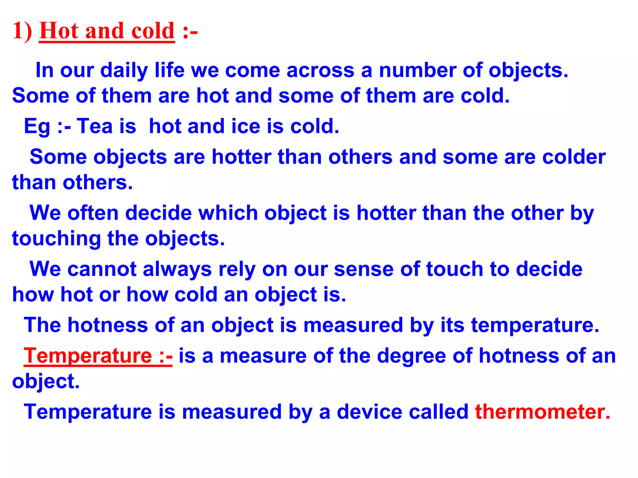 Class-7 science Chapter-4Heat | PPT