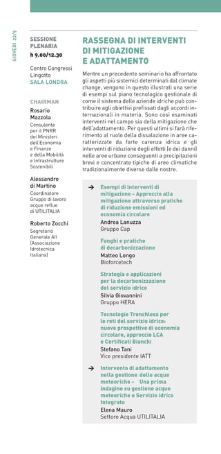 Programma Festival Acqua 2022 | PDF