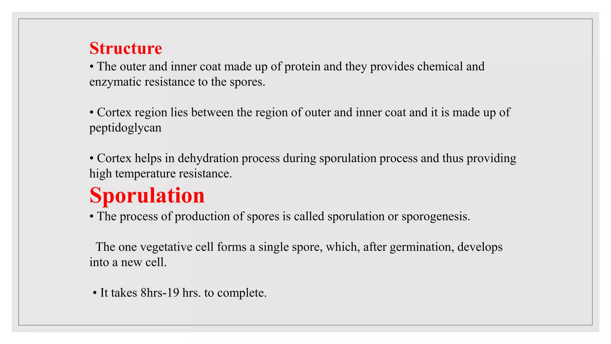Sporulation & morphogenesis | PPTX