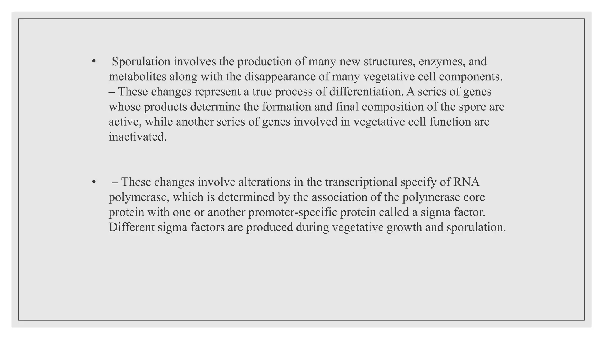 Sporulation & morphogenesis | PPTX