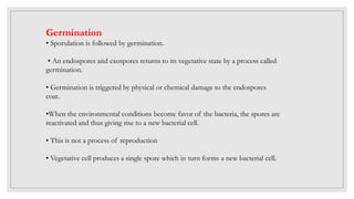 Sporulation & morphogenesis | PPTX