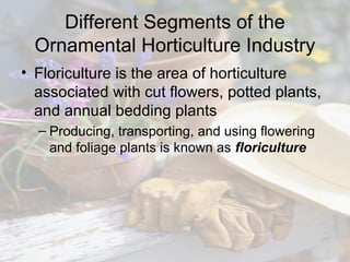 Horticulture industry | PPT