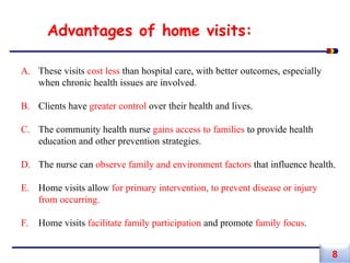 home visit in community health nursing.; | PPT