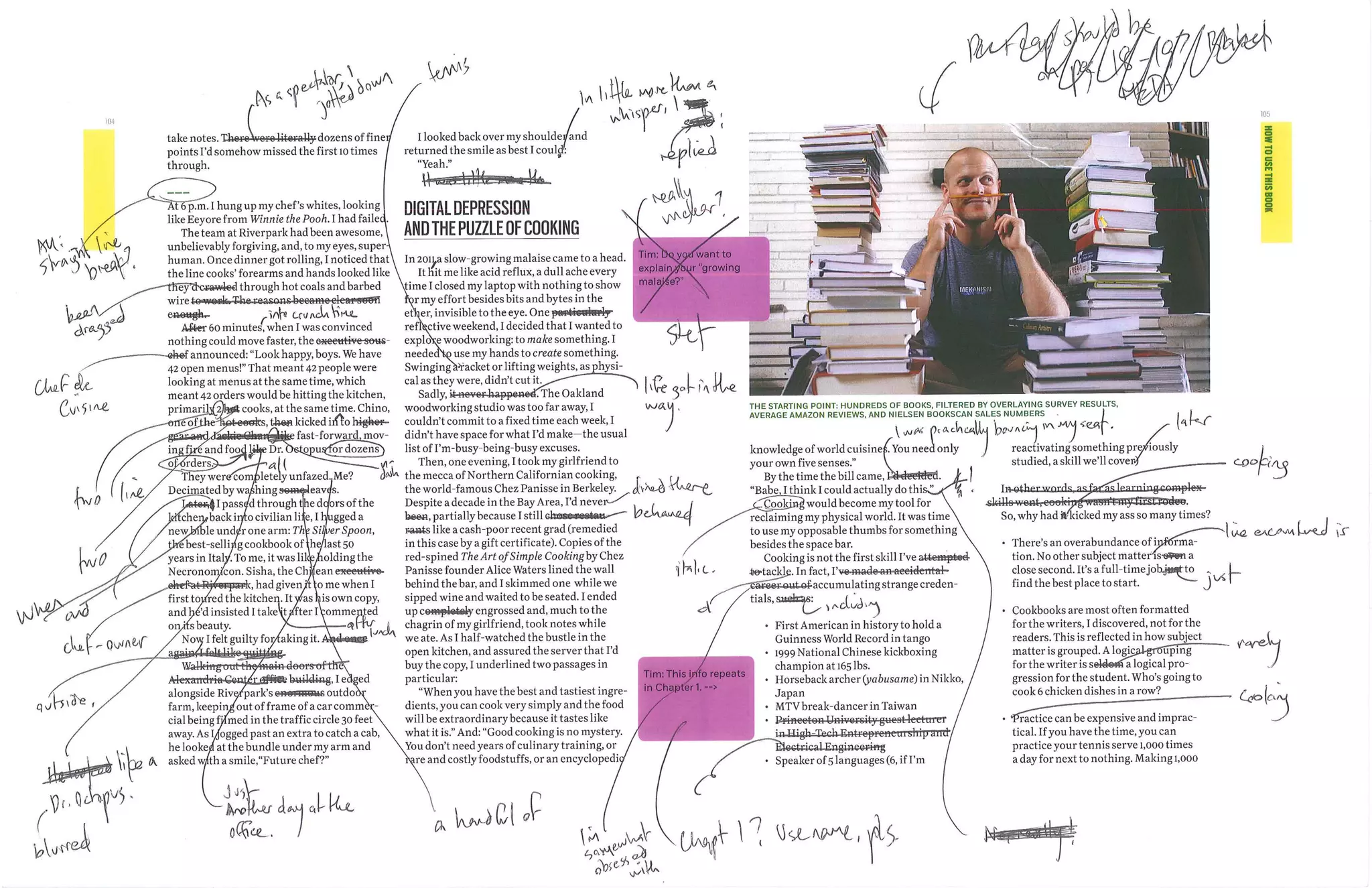 Draft of The 4-Hour Chef -- Introduction Hand Edits | PDF