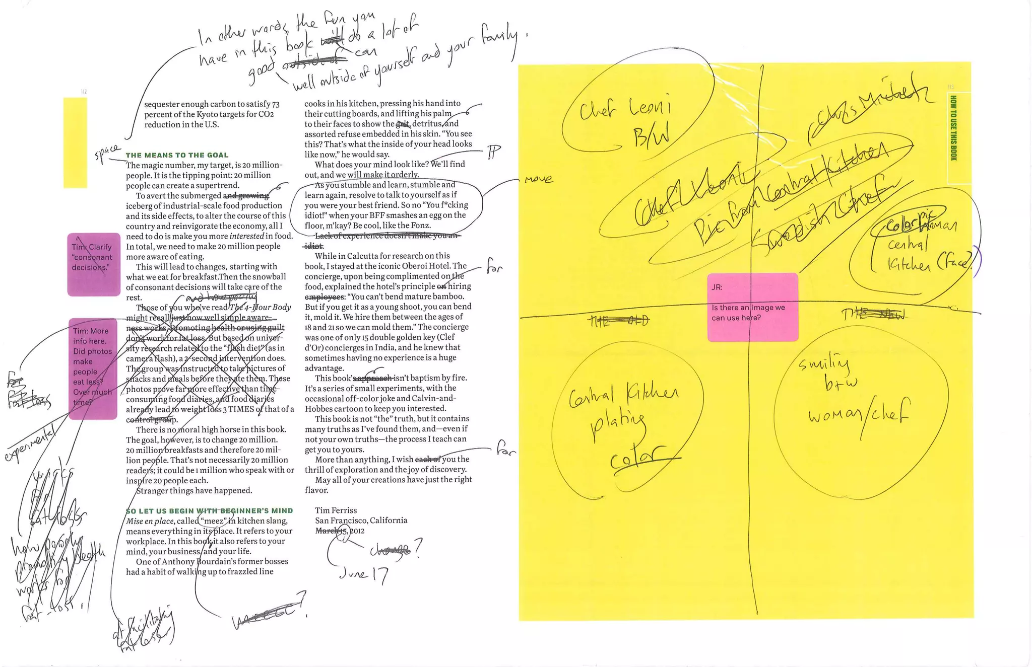 Draft of The 4-Hour Chef -- Introduction Hand Edits | PDF
