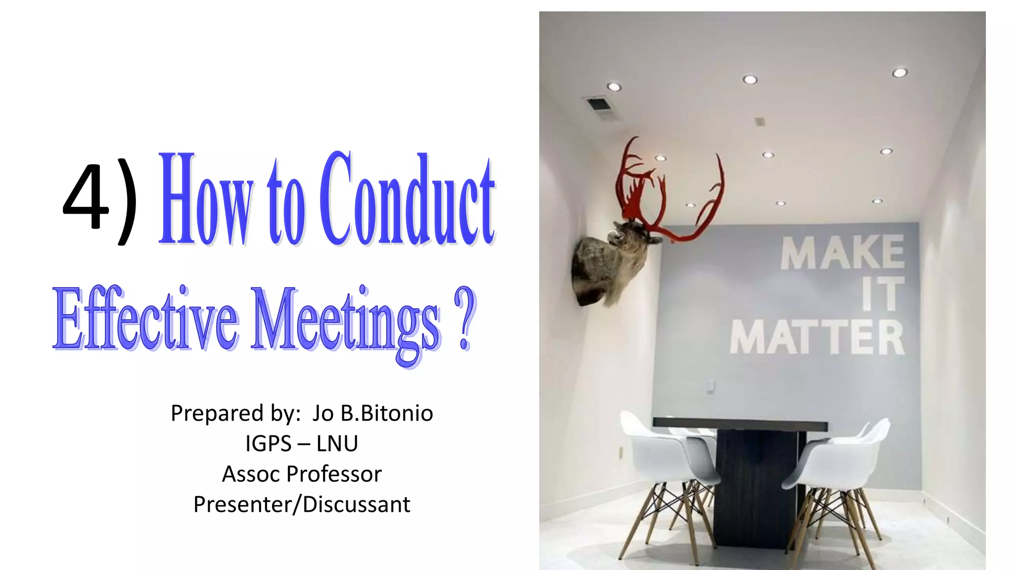 How to Conduct Meeting | PPTX