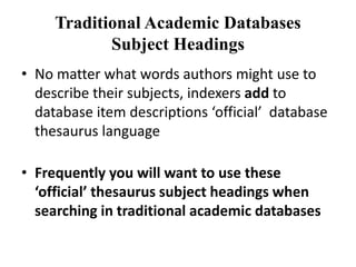 4 how to_search_traditional_academic_databases | PPT