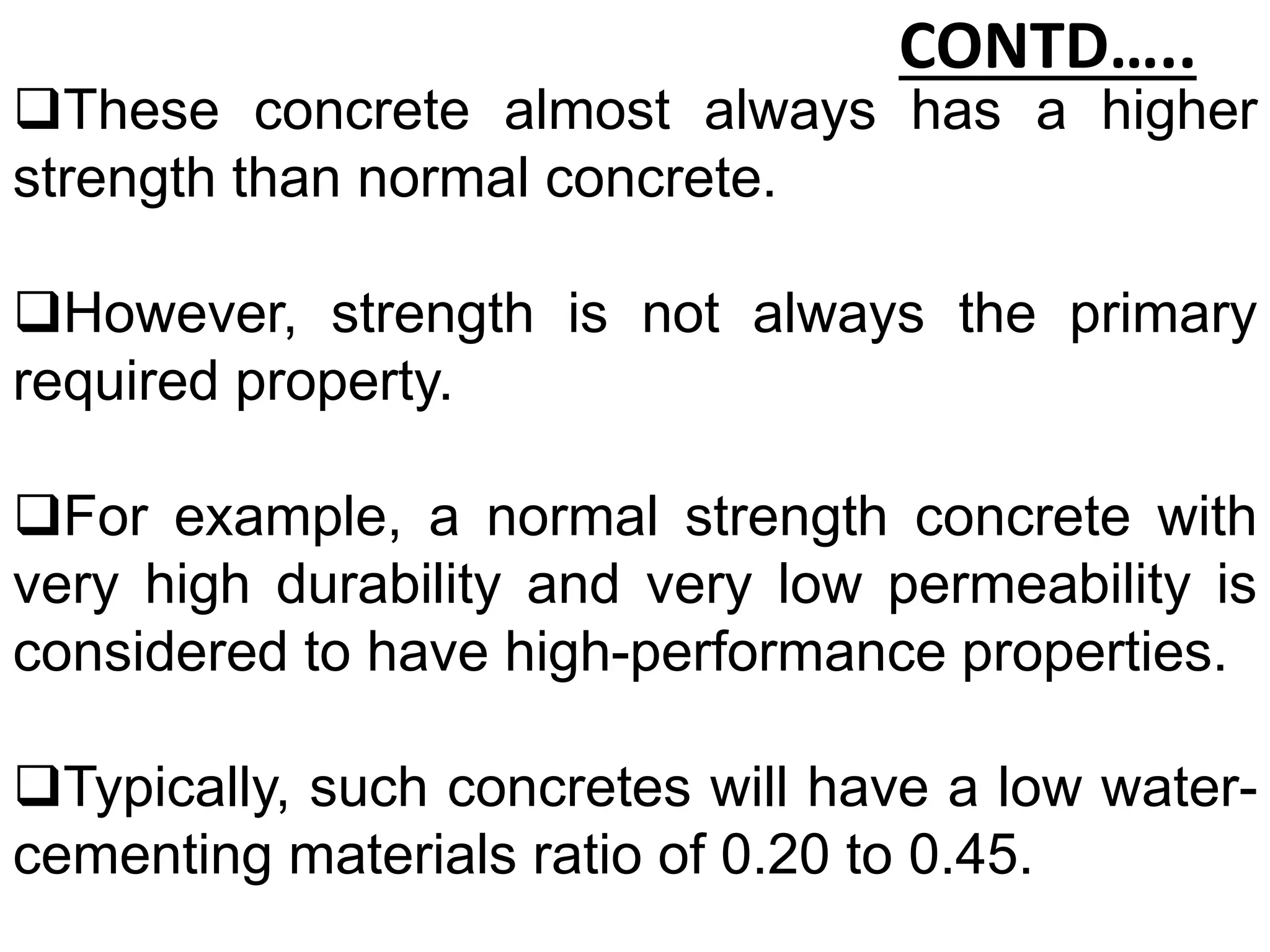 High Performance Concrete | PDF