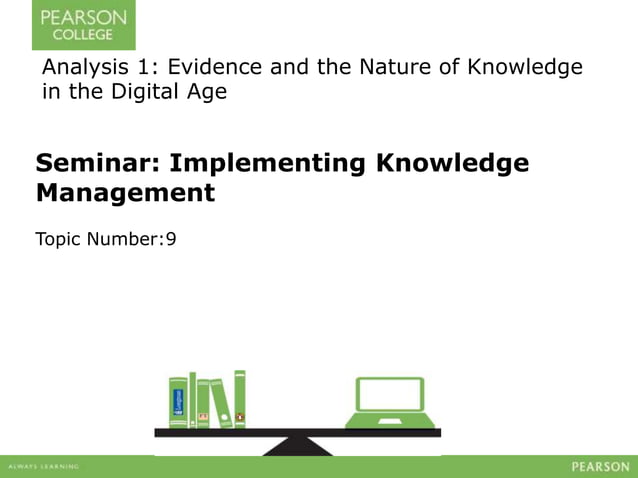 Tutor version slides seminar 9 implementing knowledge management | PPT