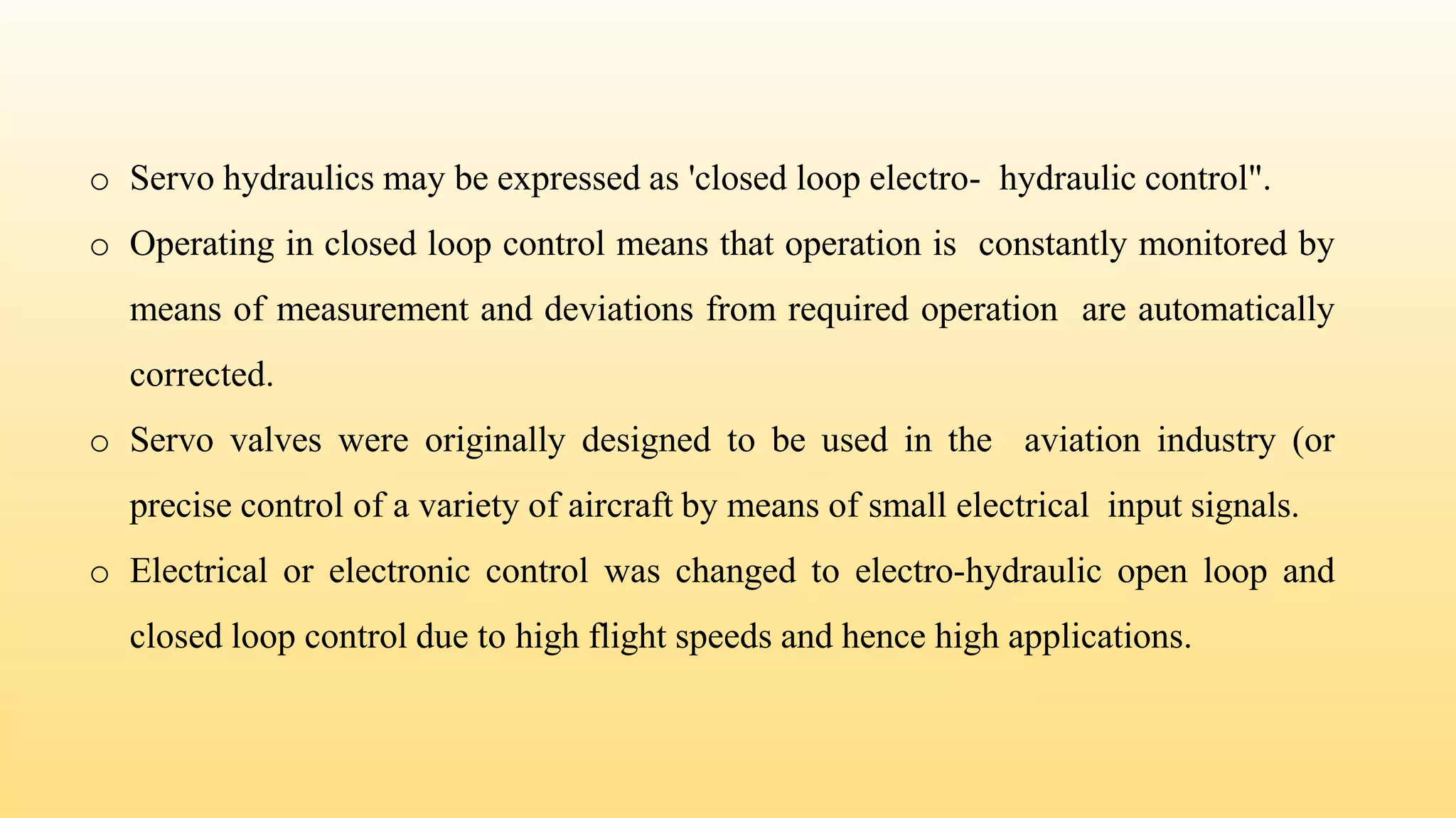 4 hydraulic servo system | PPTX