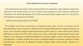 4 hydraulic servo system | PPTX