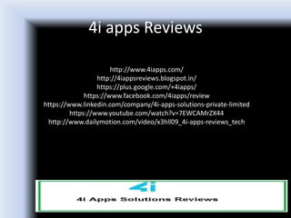 4i apps reviews | PPT