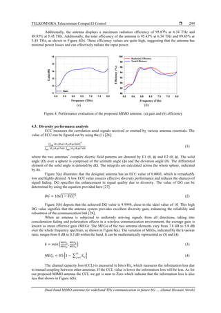 Dual-band MIMO antenna for wideband THz communication in future 6G ...