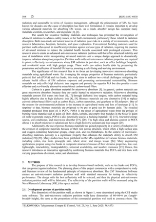 Enhanced microwave absorption in partition walls using rice husk ...