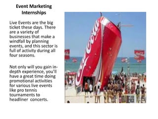 4 ideal internships for marketing majors | PPT