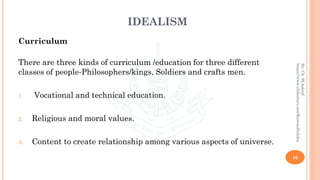 IDEALISM in Philosophy of Education | PDF