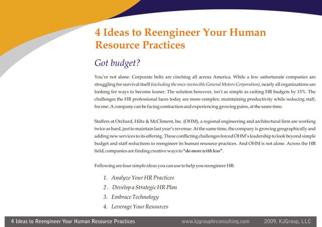 4 Ideas To Reengineer Your Hr Practices 09 | PPT