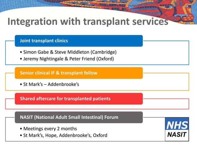 St Mark's: the Intestinal Failure and Home Parenteral Nutrition Service ...