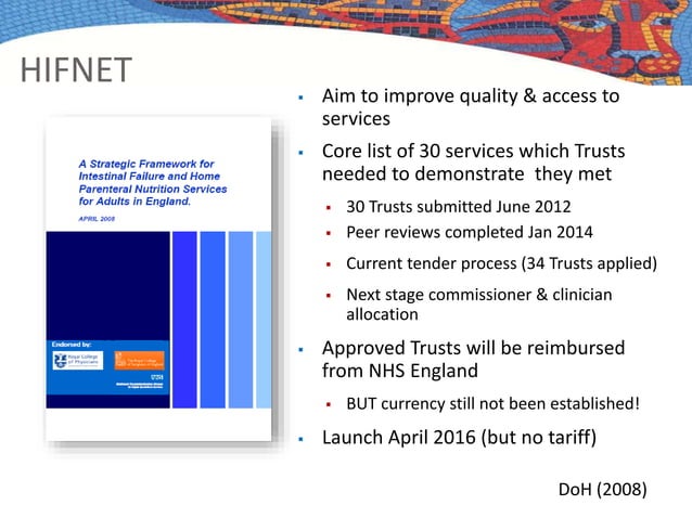St Mark's: the Intestinal Failure and Home Parenteral Nutrition Service ...