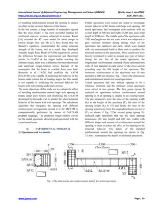 Experimental and Analytical Investigation of Reinforced Concrete Beams with Large Web Opening ...