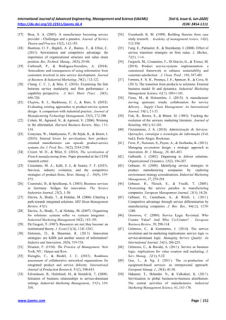 Mechanisms for co-creation and resources investment in the servitization process | PDF