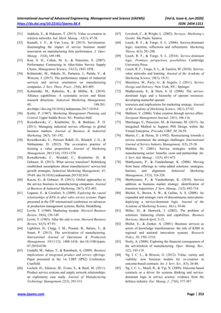 Mechanisms for co-creation and resources investment in the servitization process | PDF