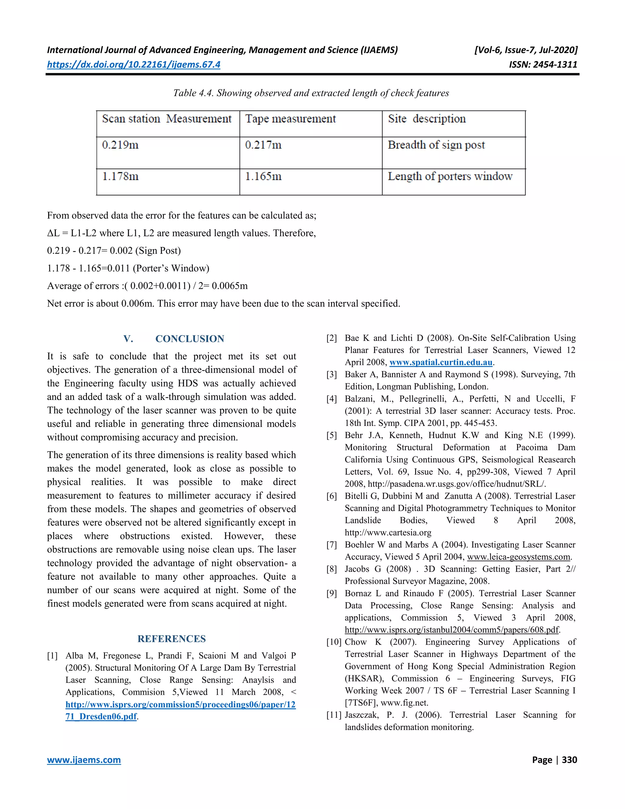3d Modelling Of Structures Using Terrestrial Laser Scanning Technique Pdf