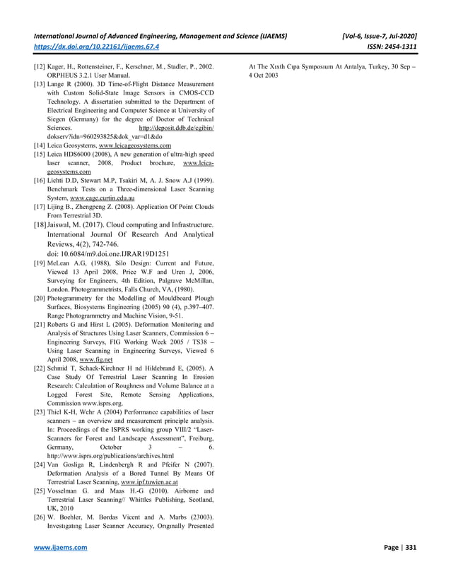 3d Modelling Of Structures Using Terrestrial Laser Scanning Technique Pdf