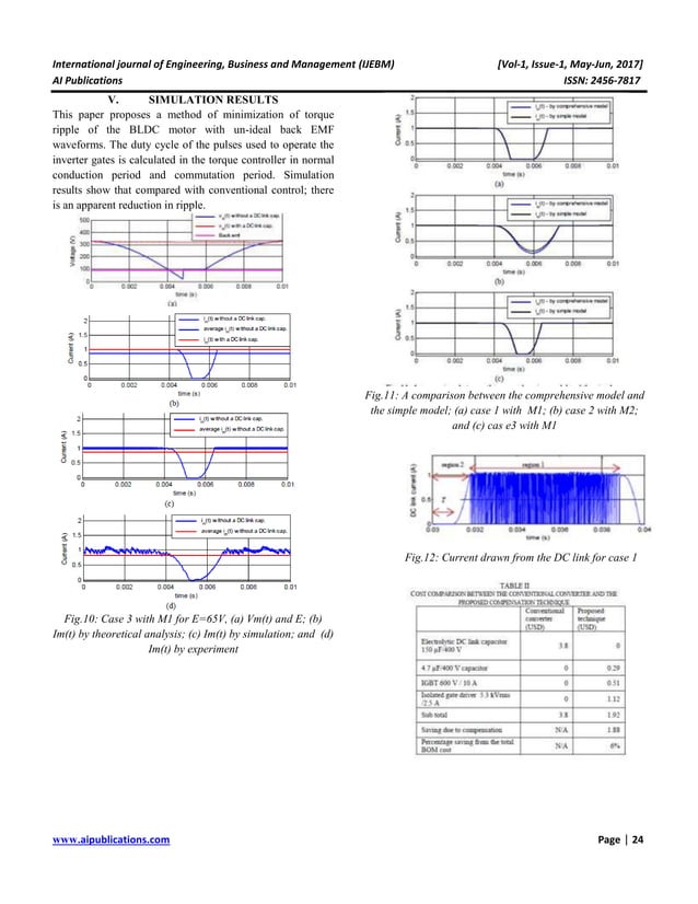 Torque Ripple Minimization Of A Bldc Motor Drive By Using Electronic
