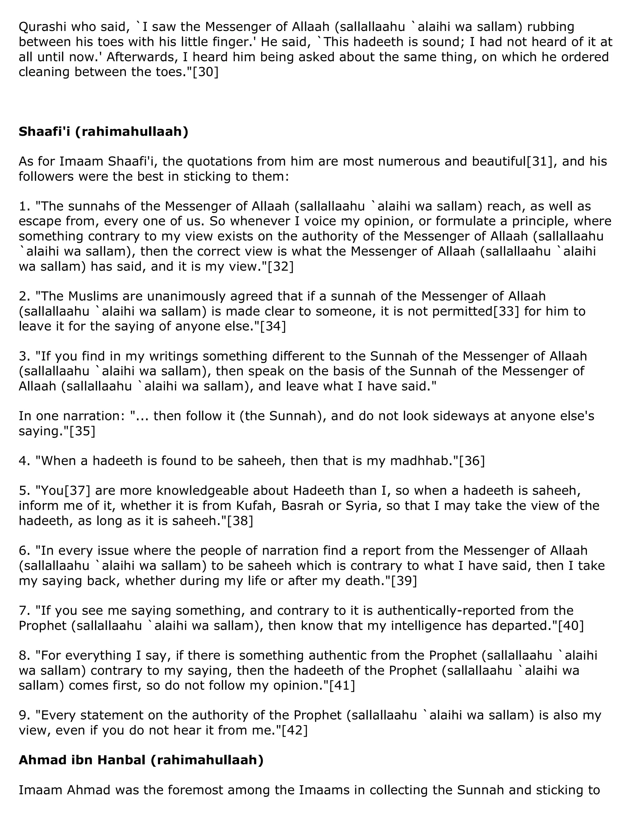 4 Imams And Taqleed | PDF