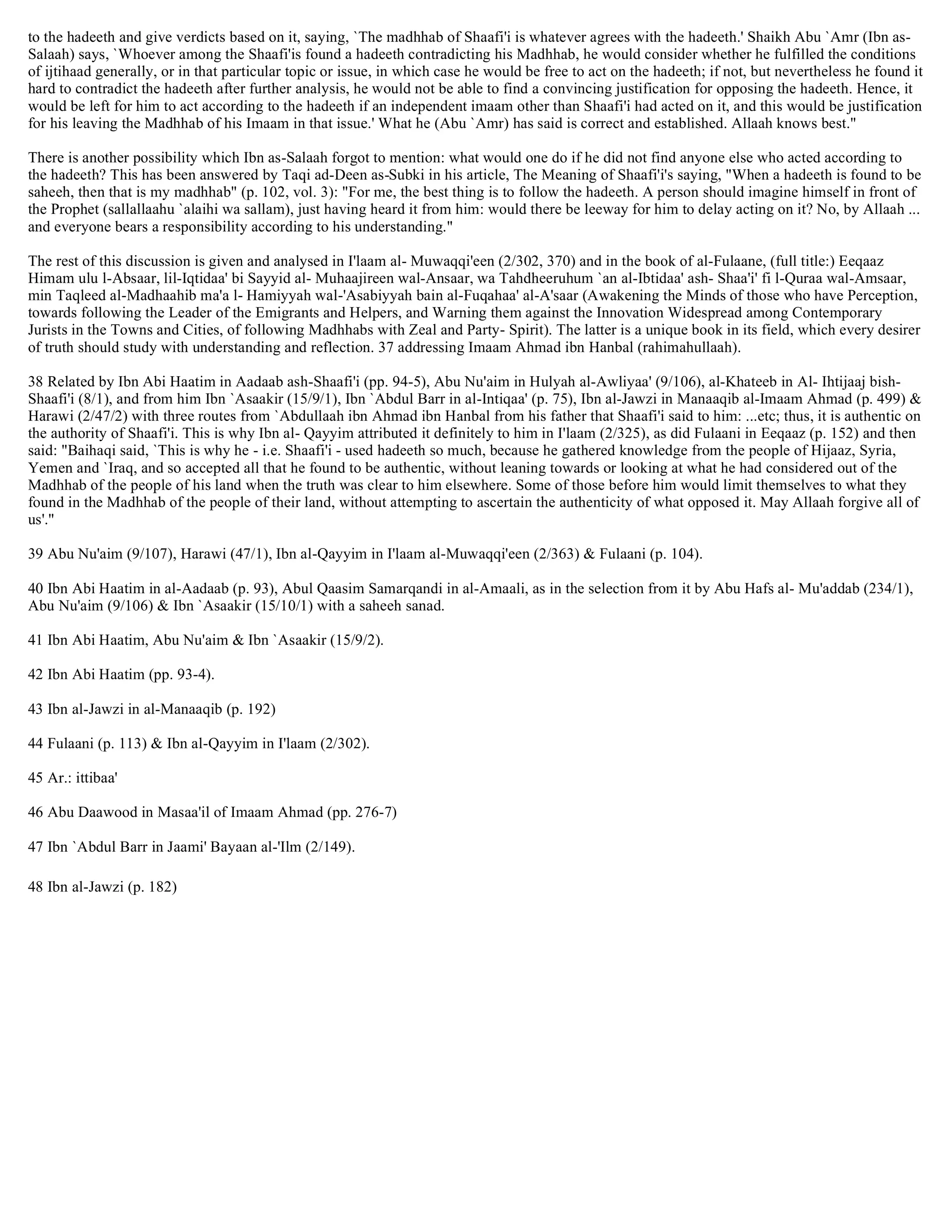 4 Imams And Taqleed | PDF