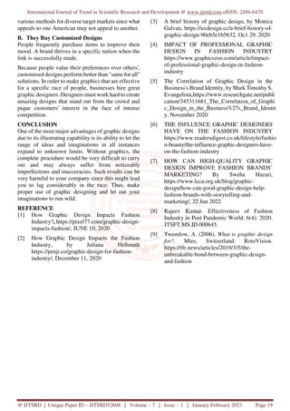 Impact of Graphic Design in Fashion Industry | PDF | Graphics Software ...