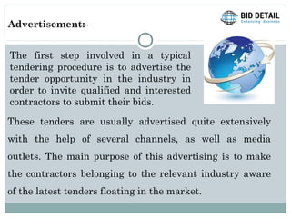4 Important Elements of the Tendering Process | PPT