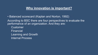 Introduction to innovation and entrepreneurship in a business landscape ...