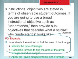 4 instructional objectives | PPT