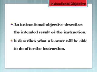 4 instructional objectives | PPT