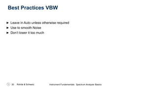 Comprehensive Guide to Spectrum Analyzer Fundamentals and Best ...
