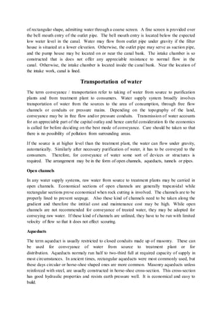 intakes and transportation of water | DOCX
