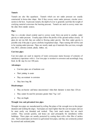 intakes and transportation of water | DOCX