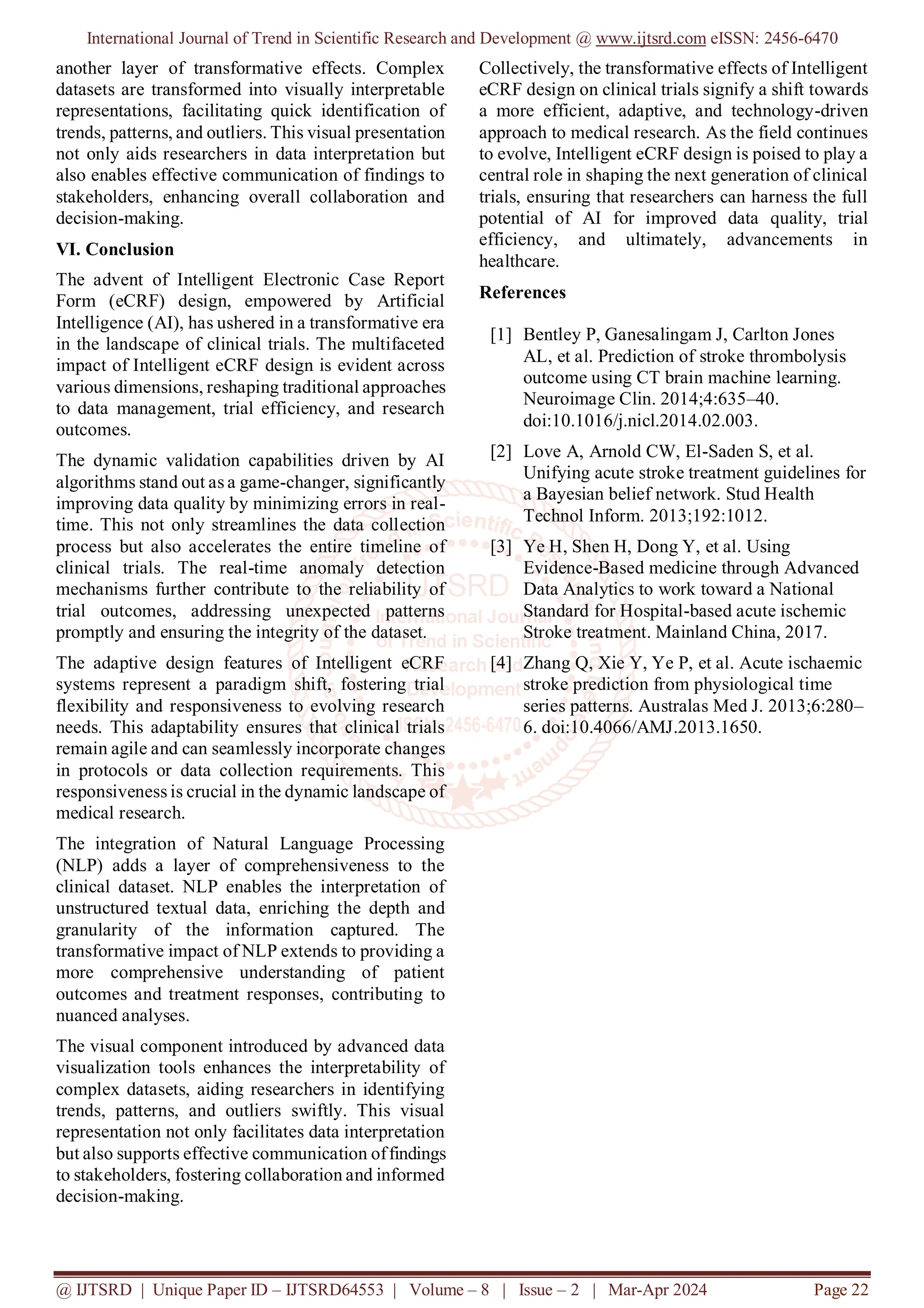 Intelligent eCRF Design Improving Data Quality with AI | PDF